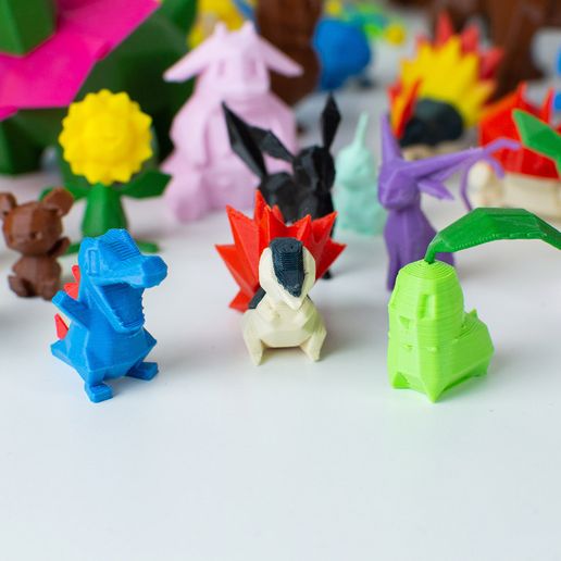 3D file Low Poly Pokemon Collection Generation 2 🐉 ・3D printer design ...