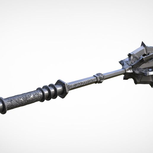 👽 SAURON'S MACE / SAURON'S MACE DETAILED FOR ANY SCALE・ STL File for ・Cults