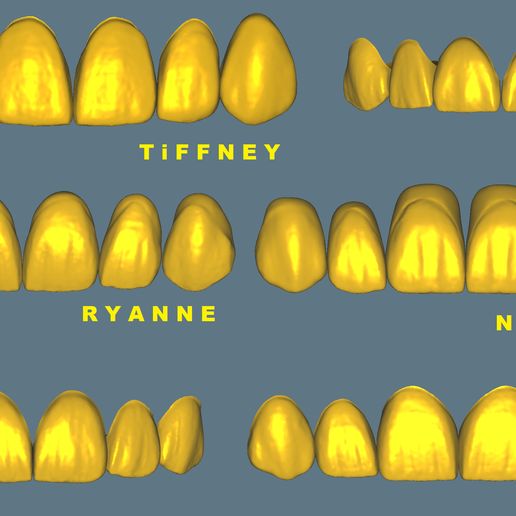 👑 DAVINCI X6 Natural Shape Design Library Teeth Collection FULL SET ...
