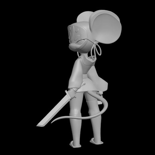 🐁 assassin mouse miniature figure・ STL File for 3D printing・Cults