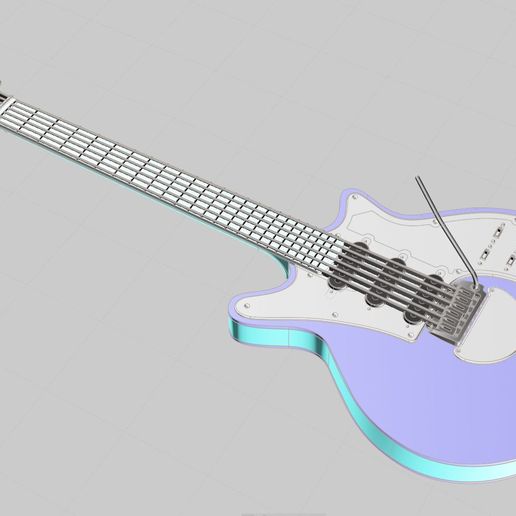 STL file Brian May Red Special for 3D printer 🖨️ (OBJ)・3D printable ...