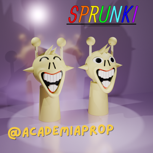 3D file 2 X 1 SPRUNKI SIMON FACE 2 -FLEXI MULTICOLOR 👾 ・3D printing ...