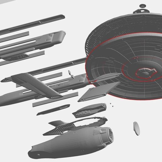 ⭐ Enterprise A KIT・ 3D File for 3D printing・Cults