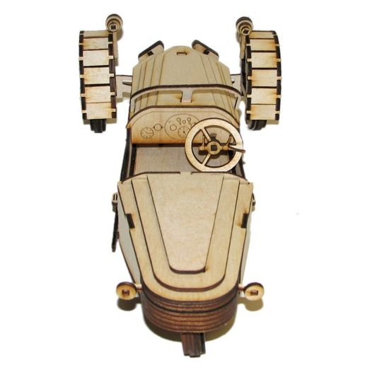 Free 3D file Laser Cut Wooden Morgan 3 Wheel Car Puzzle Kit DXF File 🪵 ...