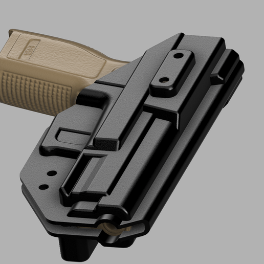 🔫 Springfield XD9 (HS9) OWB Duty Compression Mold・ STL File for 3D ...