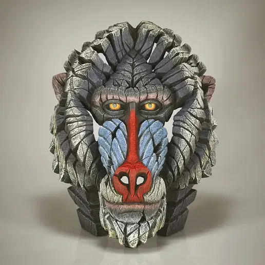 👤 MANDRILL BUST SCULPTURE 3D MODEL PRINT・ STL File for 3D printing・Cults