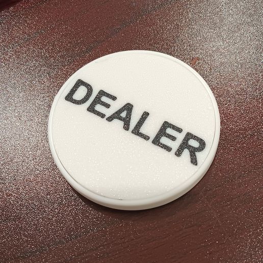 🃏 Dealer Poker Chip – Snap-Fit, Multi-Color 3D Print (STL + 3MF)・ STL ...