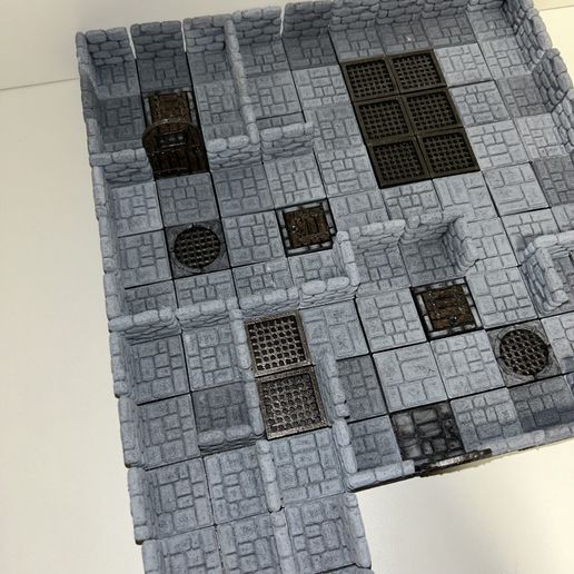 🎲 TABLETOP DUNGEON MODULAR DND TERRAIN PRISON HERO QUEST DUNGEONS AND ...