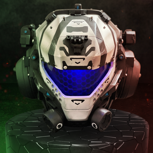 🪖 Printable TitanFall Helmet・ STL File for ・Cults