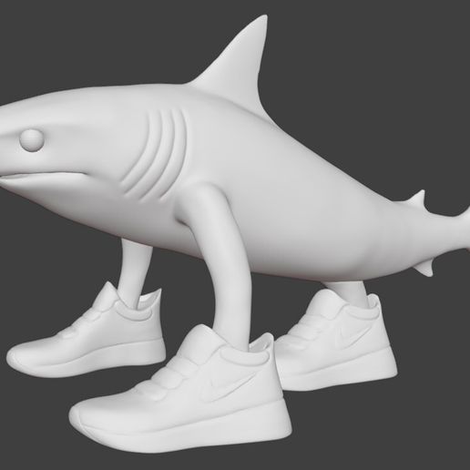 🦈 Shark Tralalelo Tralala.・ STL File for 3D printing・Cults