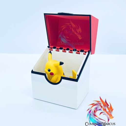 📦 TCG PokeBall style deck box / No stands / 3mf included・ STL File for ...