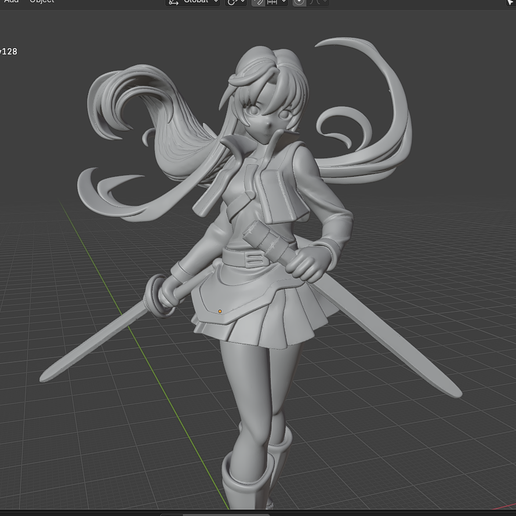 🗡️ Asuna Yuuki - Sword Art Online・ OBJ File for 3D printing・Cults