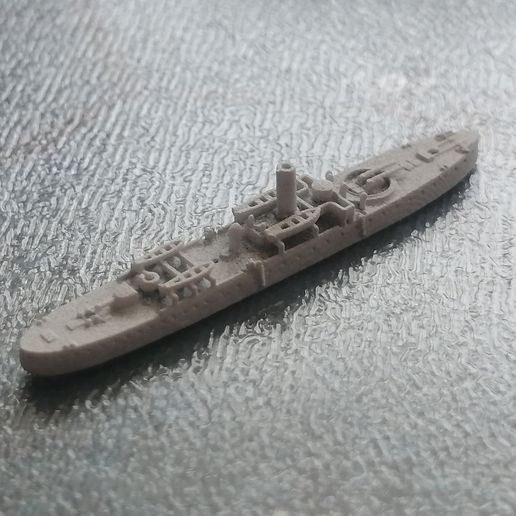 🚢 Protected cruiser "Tsi Yuan" 1894 1/1800・ STL File for 3D printing・Cults