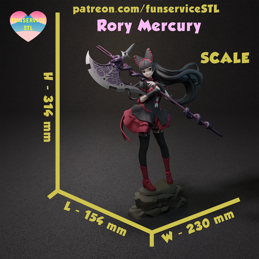 👧 Rory Mercury from Gate anime・ 3D File for 3D printing・Cults
