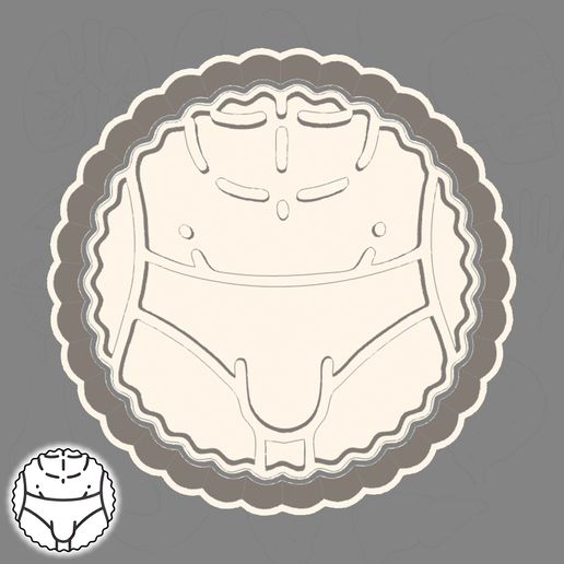 🍪 Human Body cookie cutters - male hips (style 1)・ STL File for 3D ...