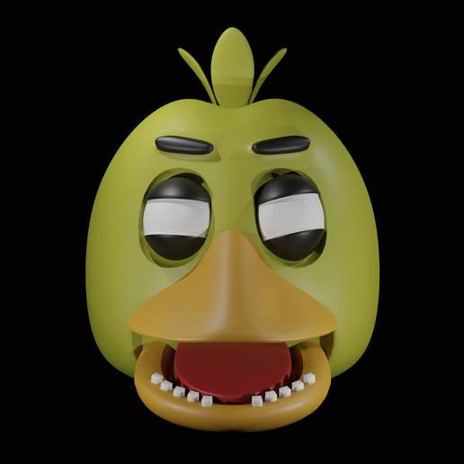 🧸 Chica Head・ STL File for ・Cults