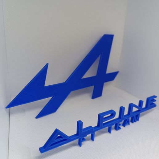 🚩 Logo Alpine F1 Team・ STL File for 3D printing・Cults