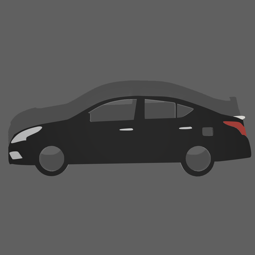 🗝️ Nissan Versa Keychain・ STL File for ・Cults