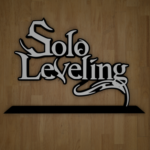 STL file Solo Leveling Logo Stand - Multicolor 🖼️ ・3D printing model to ...