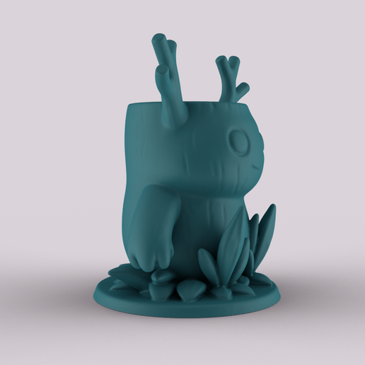 🏢 Groot-Inspired Desk Companion・ STL File for 3D printing・Cults