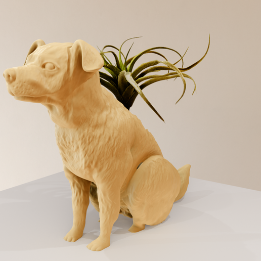 STL file jack russel terrier sitting planter pot flower vase stl 🪴 ...