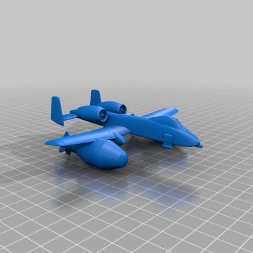 🛰 Destroyer A-10 space edition・Free 3D File for ・Cults