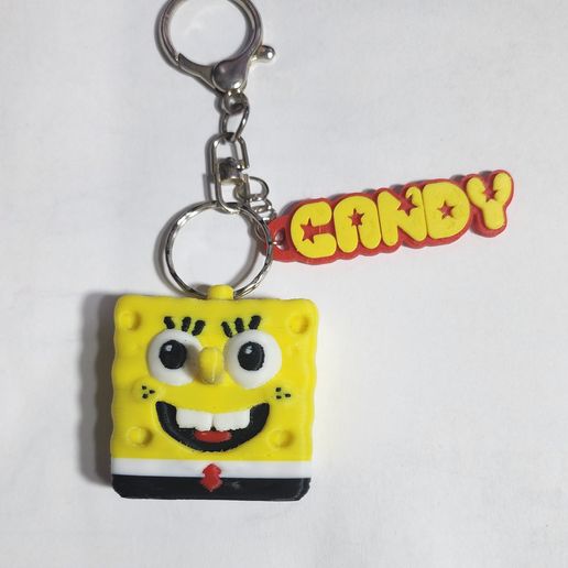 🗝️ SpongeBob Keychain・ 3MF File for 3D printing・Cults