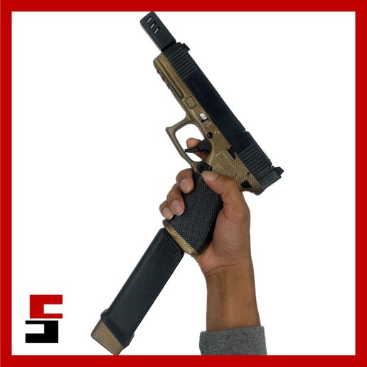 🔫 Custom X13 Auto Handgun Glock Call of Duty CoD Pistol・ 3D File for 3D ...