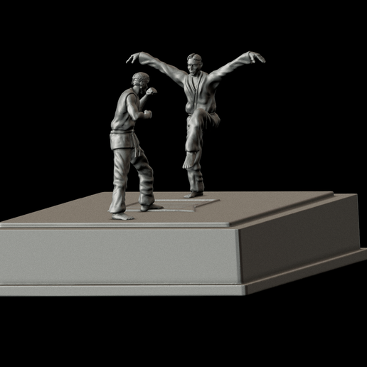 🥋 Diorama Karate Kid Fanart・ STL File for 3D printing・Cults
