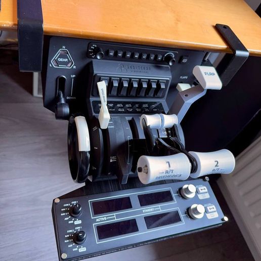📻 Logitech G flight panel under Honeycomb bravo mount・ STL File for 3D ...