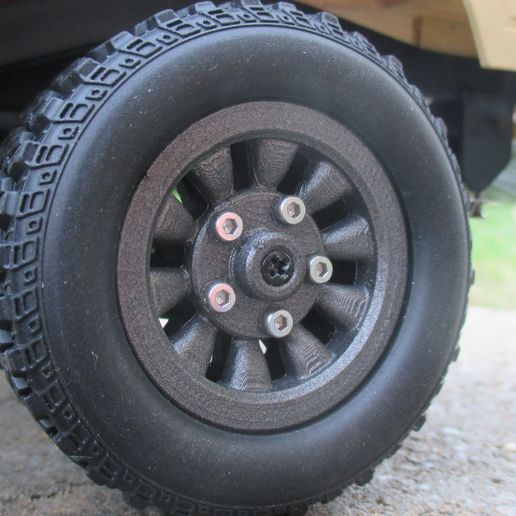 🛞 MN82 MN78 BEADLOCK WHEEL, ROUND SPOKE・ STL File for 3D printing・Cults