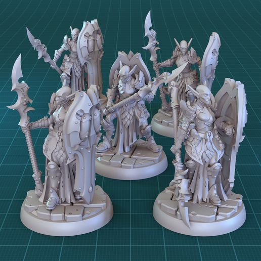 🧝 Elven Guardians・ 3D File for 3D printing・Cults