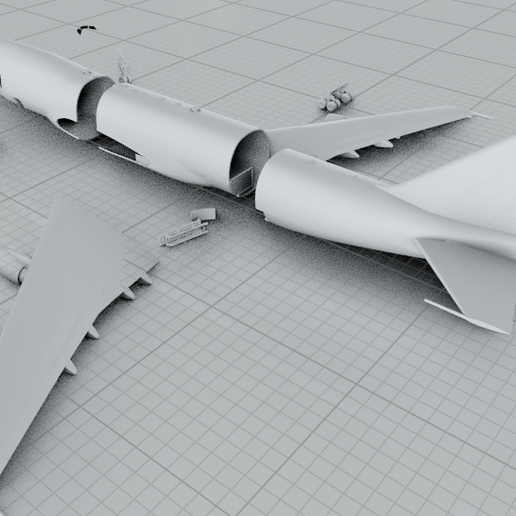 👽 Boeing VC-25 A B Air Force One AIRLINER AEROPLANE・ STL File for 3D ...