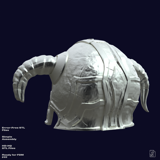 🪖 Dwarf Helmet Cosplay・ STL File for 3D printing・Cults