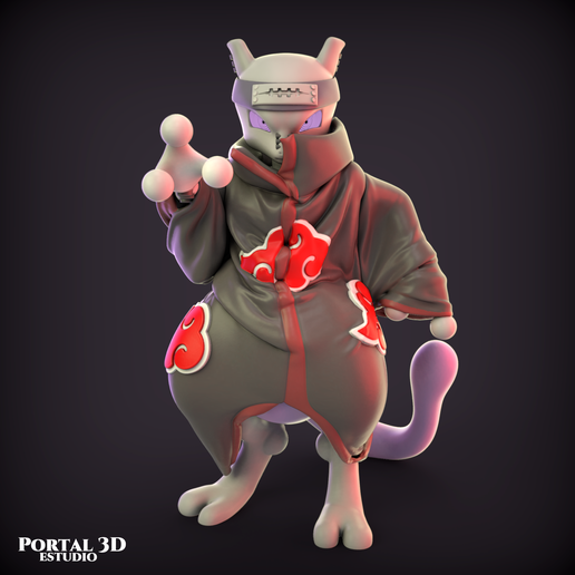 Archivo STL Mewtwo Pain 👾 ・Modelo para descargar y imprimir en 3D・Cults
