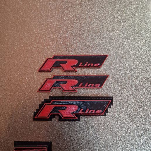 🚗 R-Line logo for VW volkswagen passat ,golf etc・ STL File for 3D ...