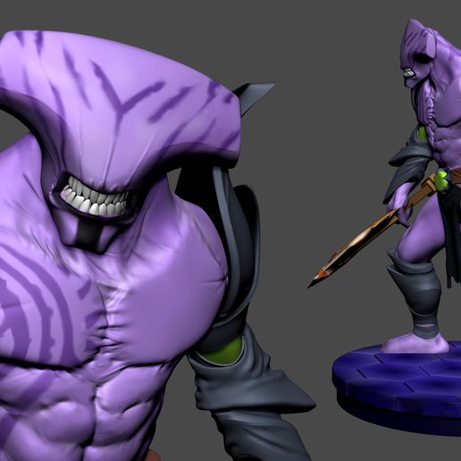 🎨 Faceless Void – 3D Printable Statue (180mm) | Dota 2 Fan Art・ 3D File ...