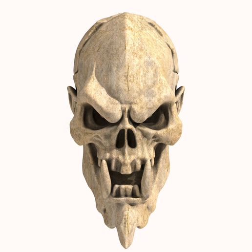 💀 Orc Skull・ STL File for 3D printing・Cults