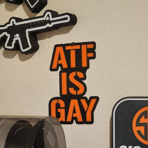 👬 ATF is Gay・Free 3MF File for 3D printing・Cults