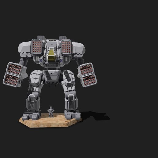 🦣 Battletechnology Mastodon Alt D variant・ STL File for ・Cults