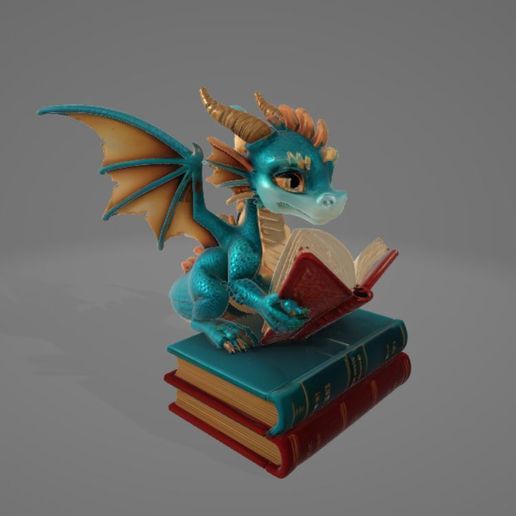 🐉 dragon book reader・ STL File for 3D printing・Cults