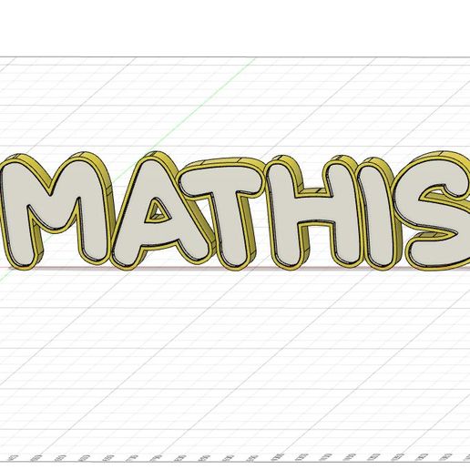 🔦 MATHIS LIGHTED NAME LAMP・Arquivo STL para ・Cults
