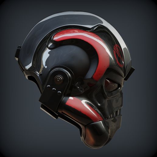 🔥 INFERNO SQUAD HELMET 1:1 scale (TIE PILOT)・ STL File for ・Cults