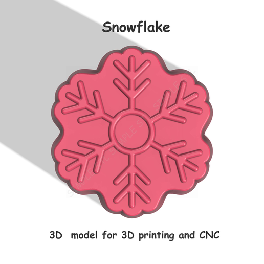 ️ Snowflake Stl File・ STL File for 3D printing・Cults