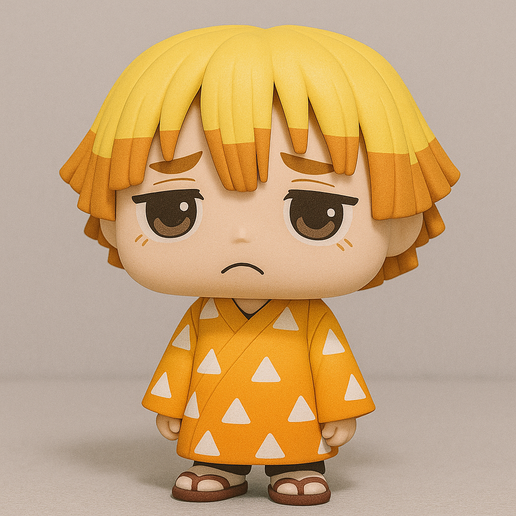 👨‍🎨 zenitsu chibi・ STL File for 3D printing・Cults