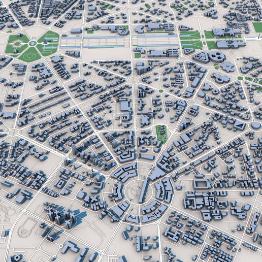 🆕 New Delhi City India・ 3D File for 3D printing・Cults