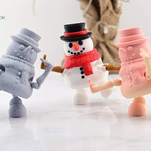☃️ Articulated Posable Middle Finger Snowman - Fun Snowman Ornaments ...