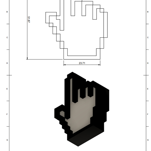 🎨 Pixel Pointer Icons 3d print .3mf Toy Art・ 3MF File for 3D printing・Cults