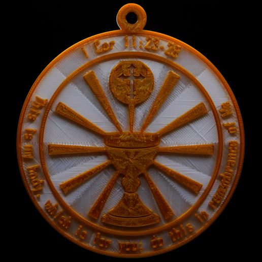 🎄 Christmon Ornament - 004 Communion・Free STL File for 3D printing・Cults
