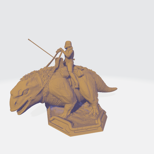 ⭐ Star Wars - Sand Trooper in Dewback Sculpture・ 3MF File for 3D ...